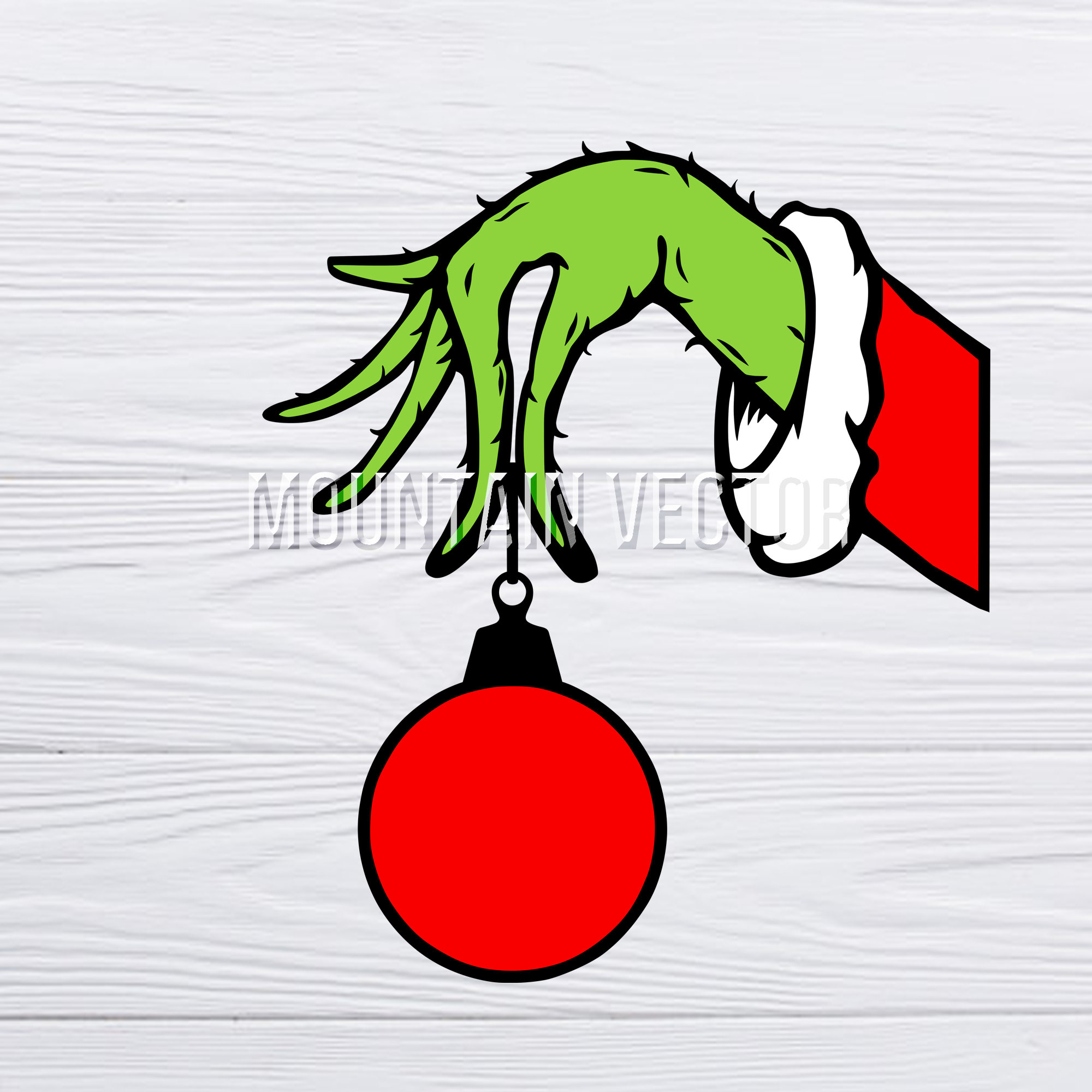 Grinch Hand SVG png Grinch SVG File SVG de mano en capas - Etsy México
