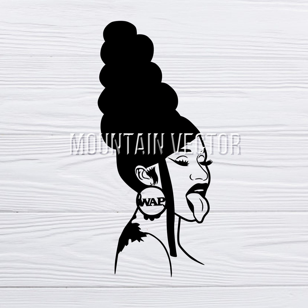 Cardi B Silhouette Rapper, Belcalis Marlenis Almánzar Silhouette , Rnb ...