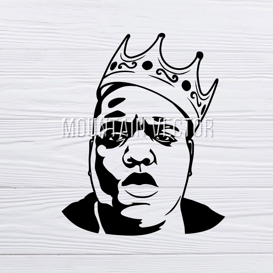 Biggie Smalls Svg Rapper Svg Hip Hop Svg Cricut Cut File Etsy