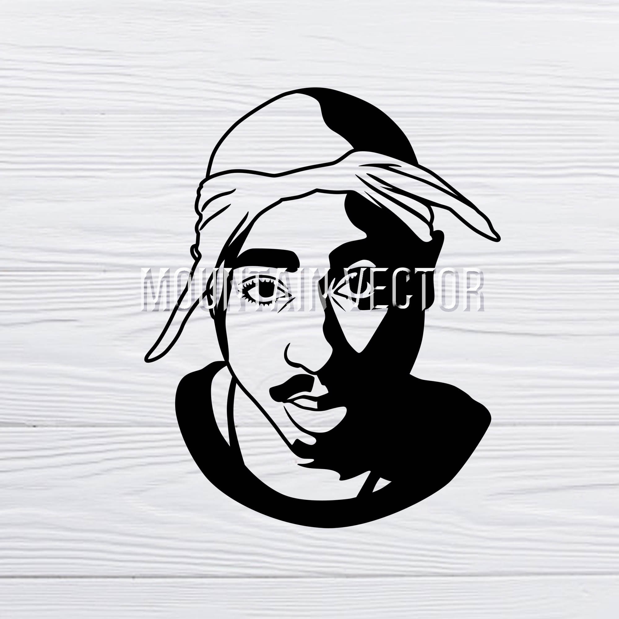 2PAC Svg Rapper Svg Tupac Svg Tupac Shakur Tupac Shakur
