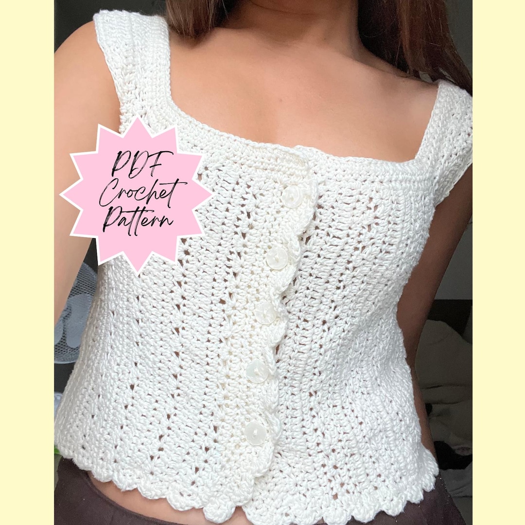 The Dawn Top - A PDF Crochet Top Pattern - Etsy