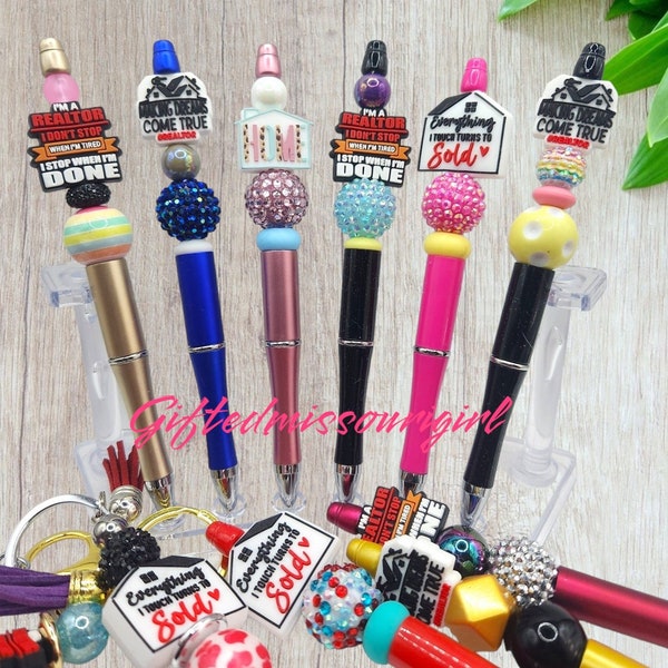 Realtor Keychain - Etsy