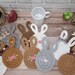Rabbit Coasters // Set of 4 // Mixed Colors // Crochet // Bunny - Etsy