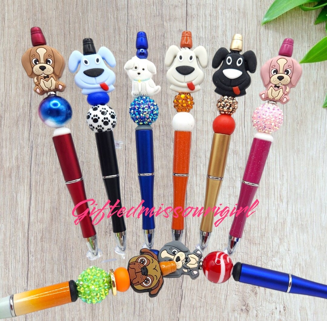 LAST CHANCE Dog Pen // Yorkie // Corgi // Hound // Golden //beaded Pen ...