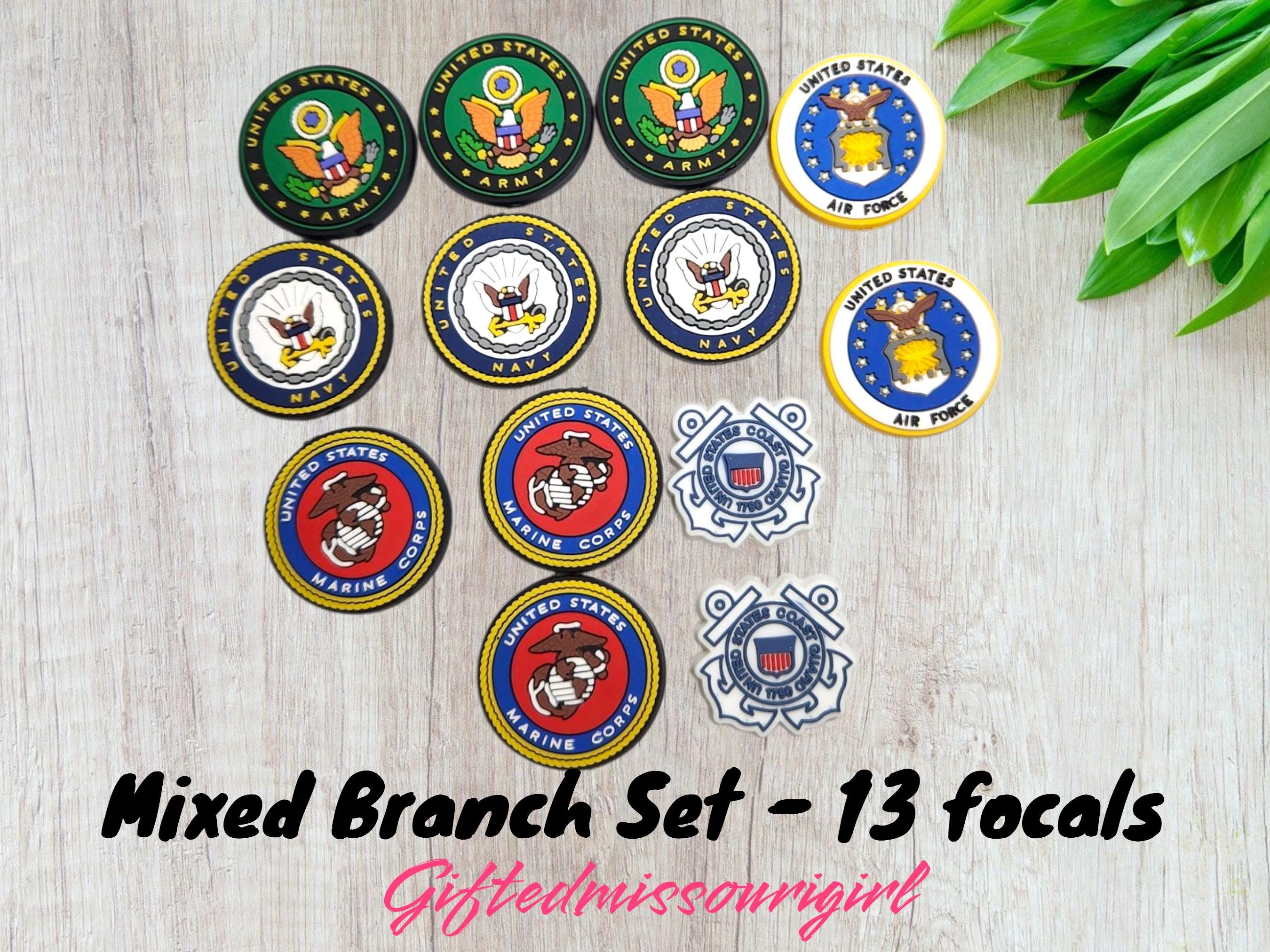 Military Focal Beads // Acrylic // Destash // Read Description // Ready ...