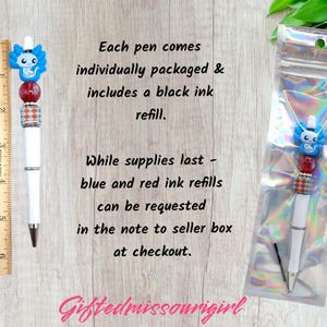Dispatch Beaded Ink Pen // 911 // Police // Thin Gold Line // Fire ...