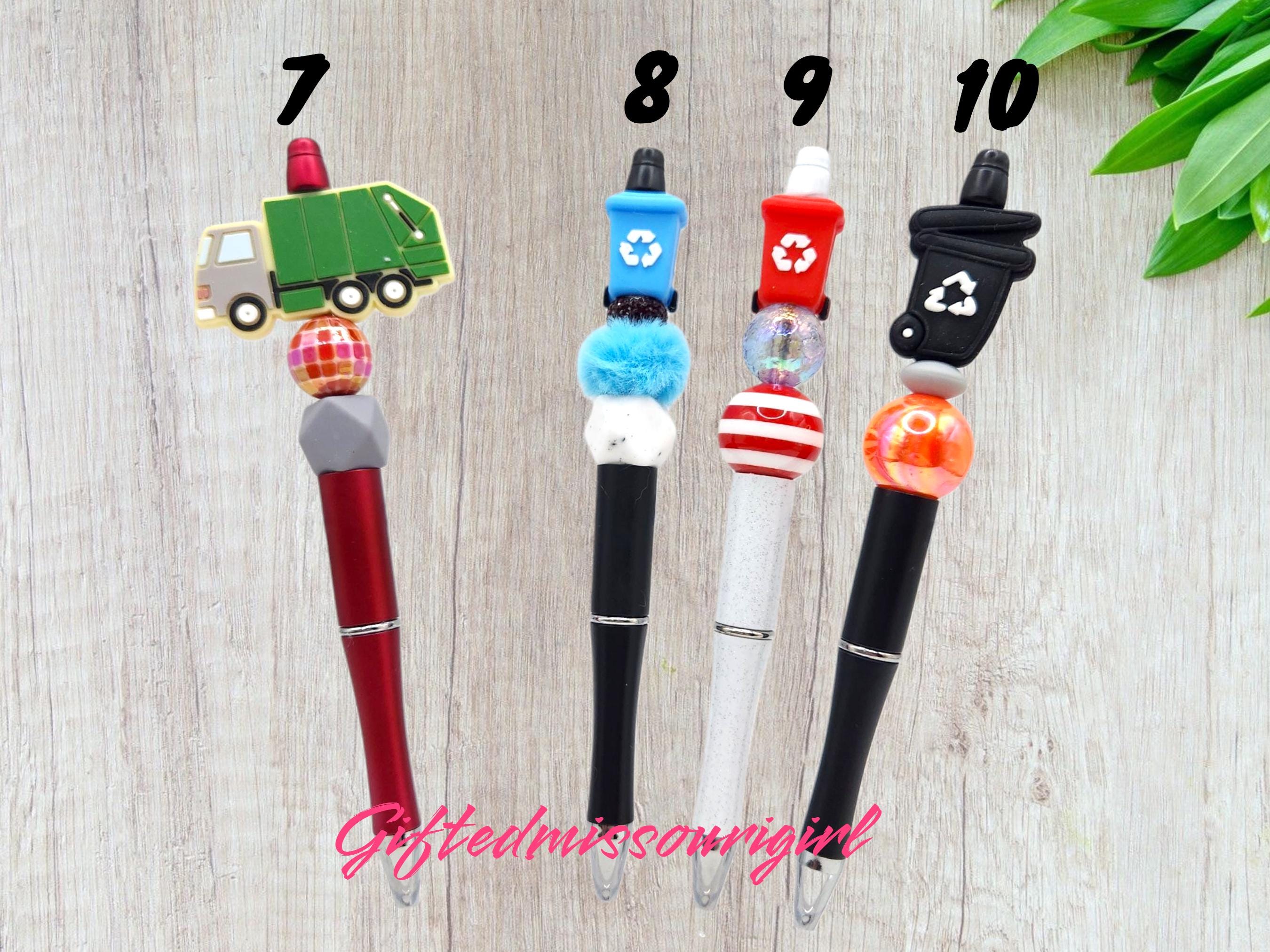 Garbage Truck // Garbage Can // Recycle Can // Beaded Pen // Ready to ...