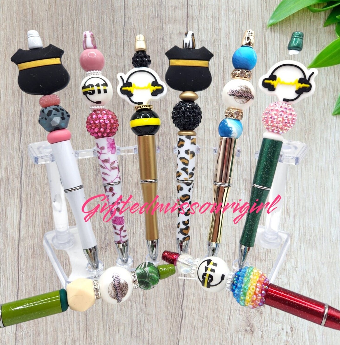 LAST CHANCE Dispatch Beaded Pen // 911 // Police // Thin Gold Line ...