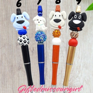 LAST CHANCE Dog Pen // Yorkie // Corgi // Hound // Golden //beaded Pen ...