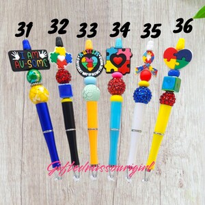 Autism Themed Ink Pen // Awareness // Teach // Love // Inspire Hope ...