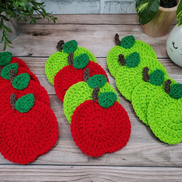 Apple Coasters - Etsy