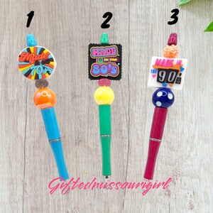 CLOSE OUT Made in the 70's 80's 90's Ink Pen // Beaded Ink Pen // Ready ...