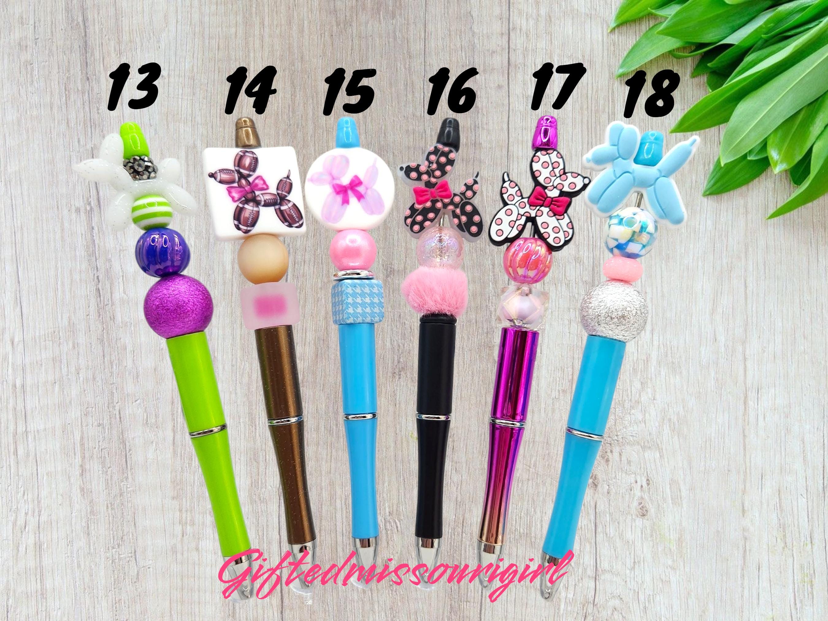Balloon Animal Dog Ink Pen // Beaded Pen // Many Options // Ready to ...