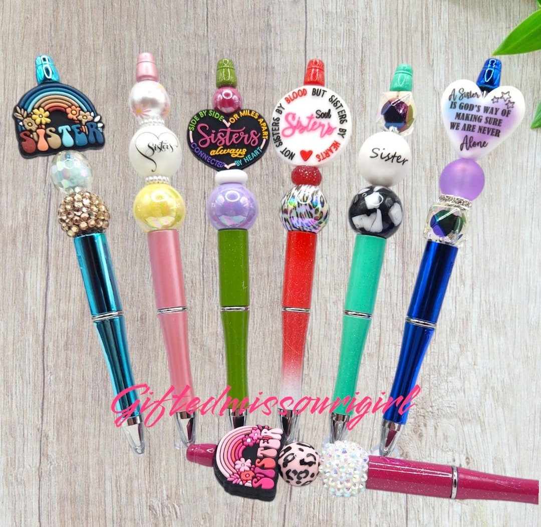 Sisters Ink Pen // Soul Sister // Beaded Ink Pen // Pen Gift Set ...