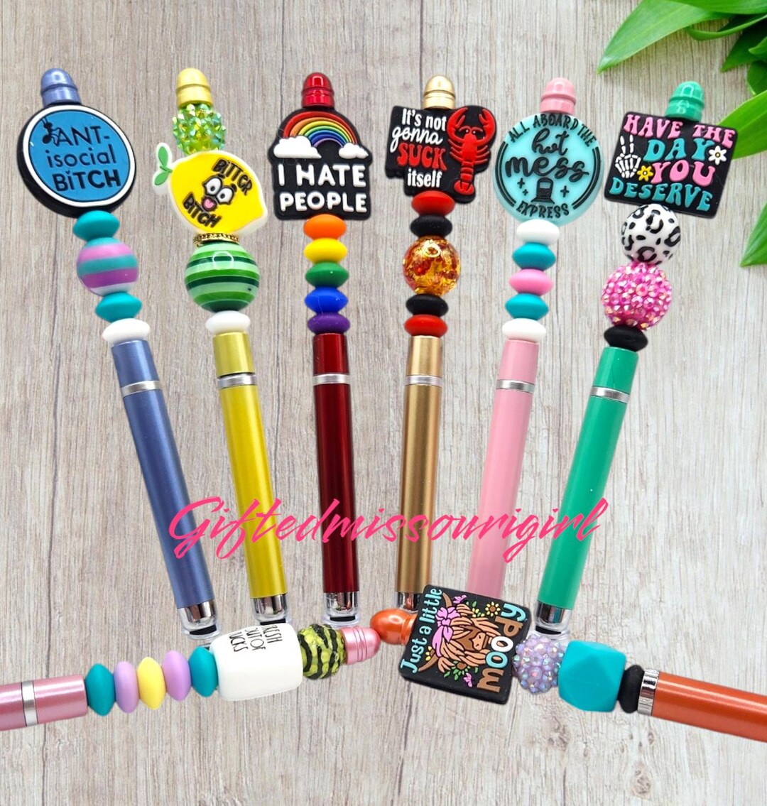LAST CHANCE Stylus Pen // Sarcastic & Funny // Listing #5 // Beaded Pen ...