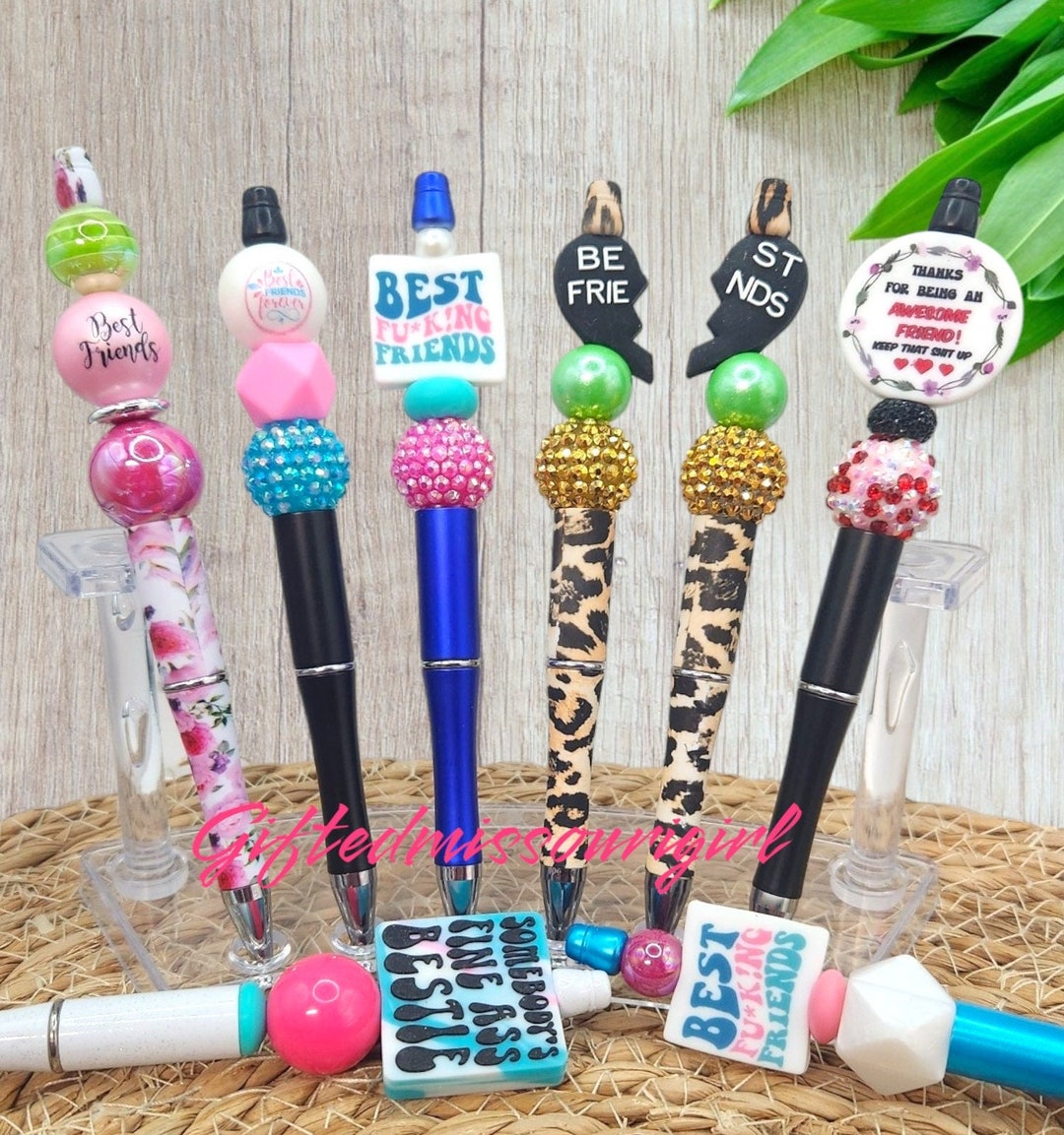 Best Friends Pen // BFF Pens // Beaded Pen // Many Options // Pen Gift ...