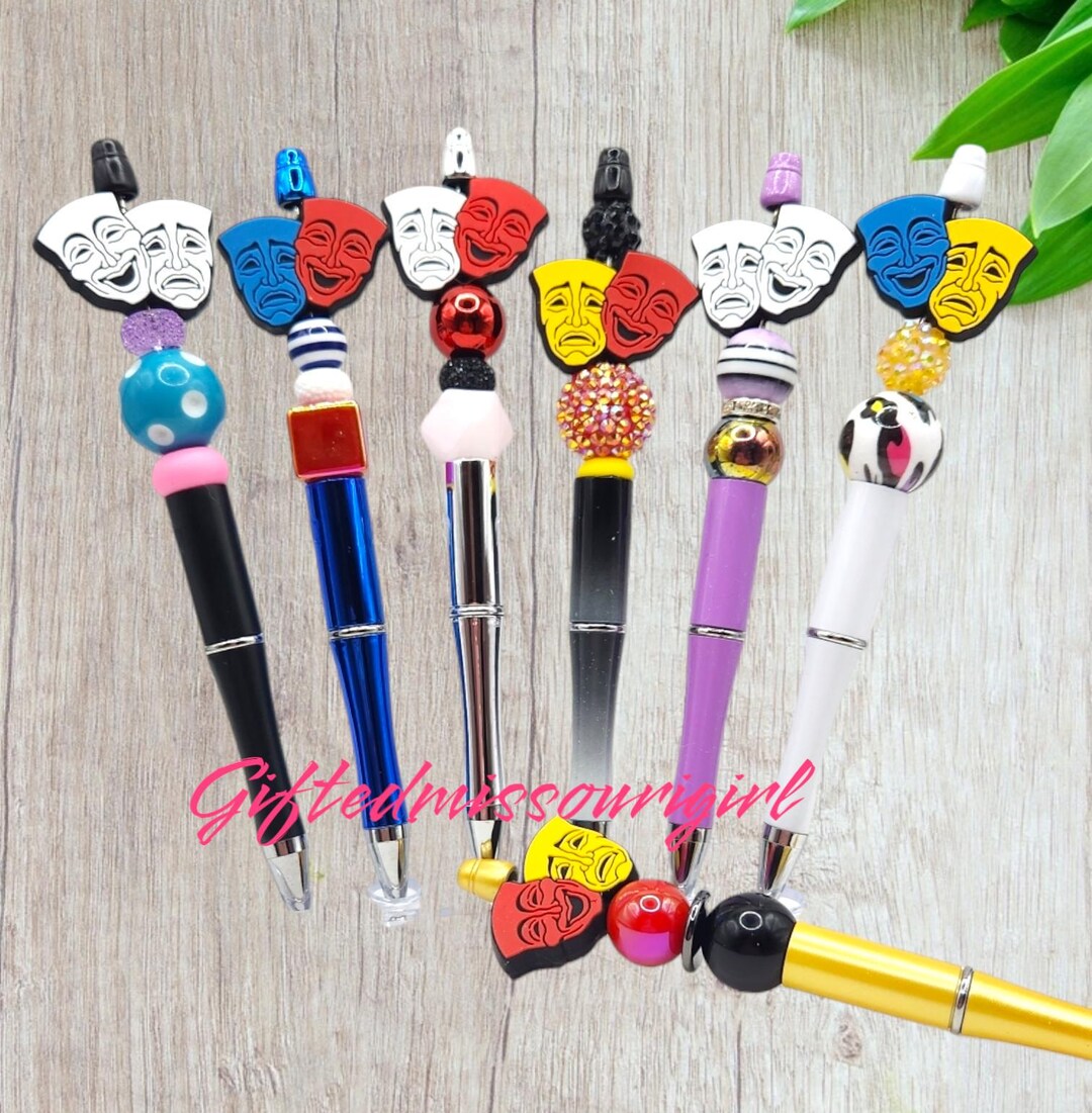 Mask Ink Pen // Drama // Theater // Acting // Beaded Ink Pen // Many ...