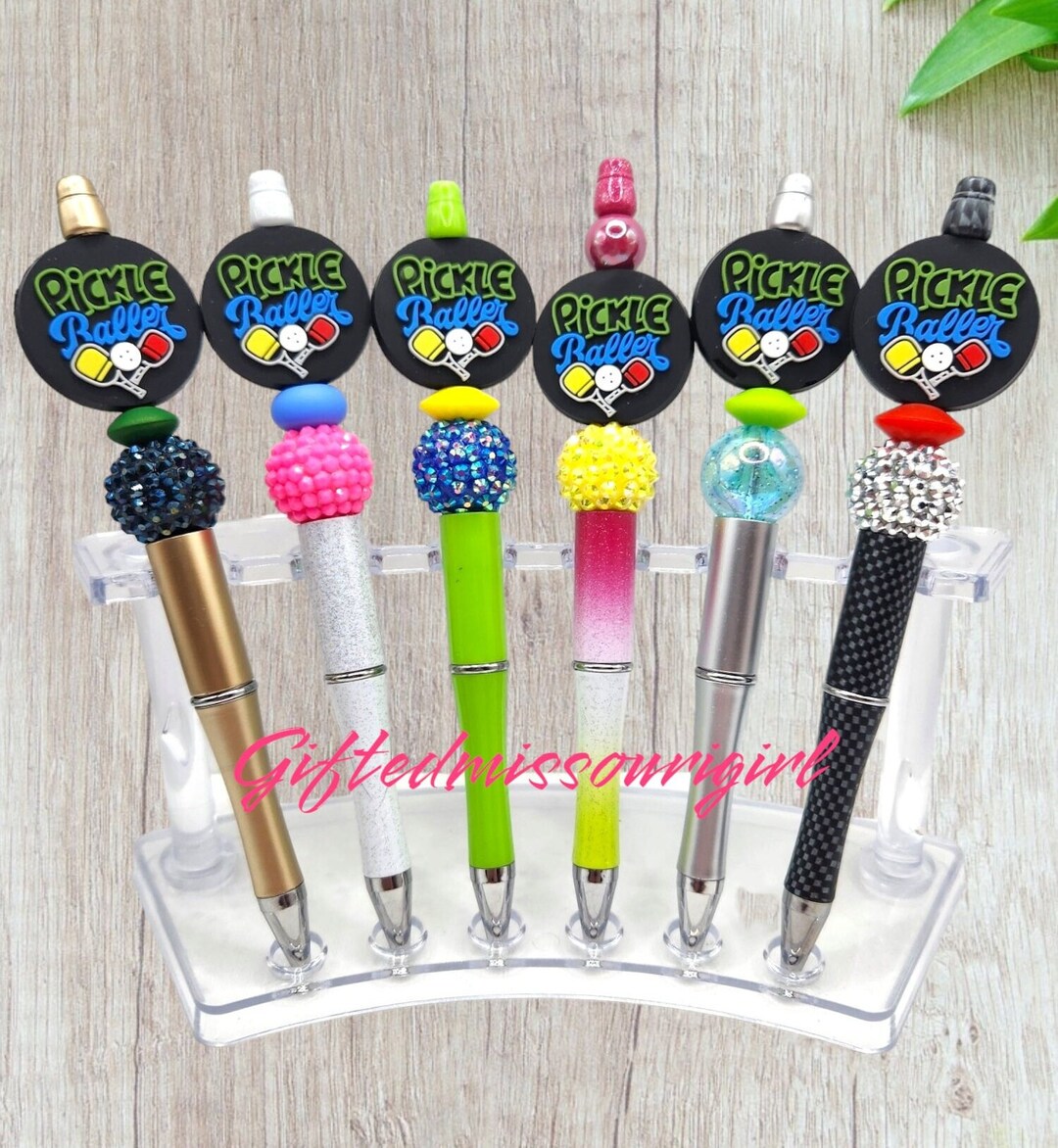 Pickle Baller // Beaded Pen // Pickle Ball // Many Options // Pen Gift ...