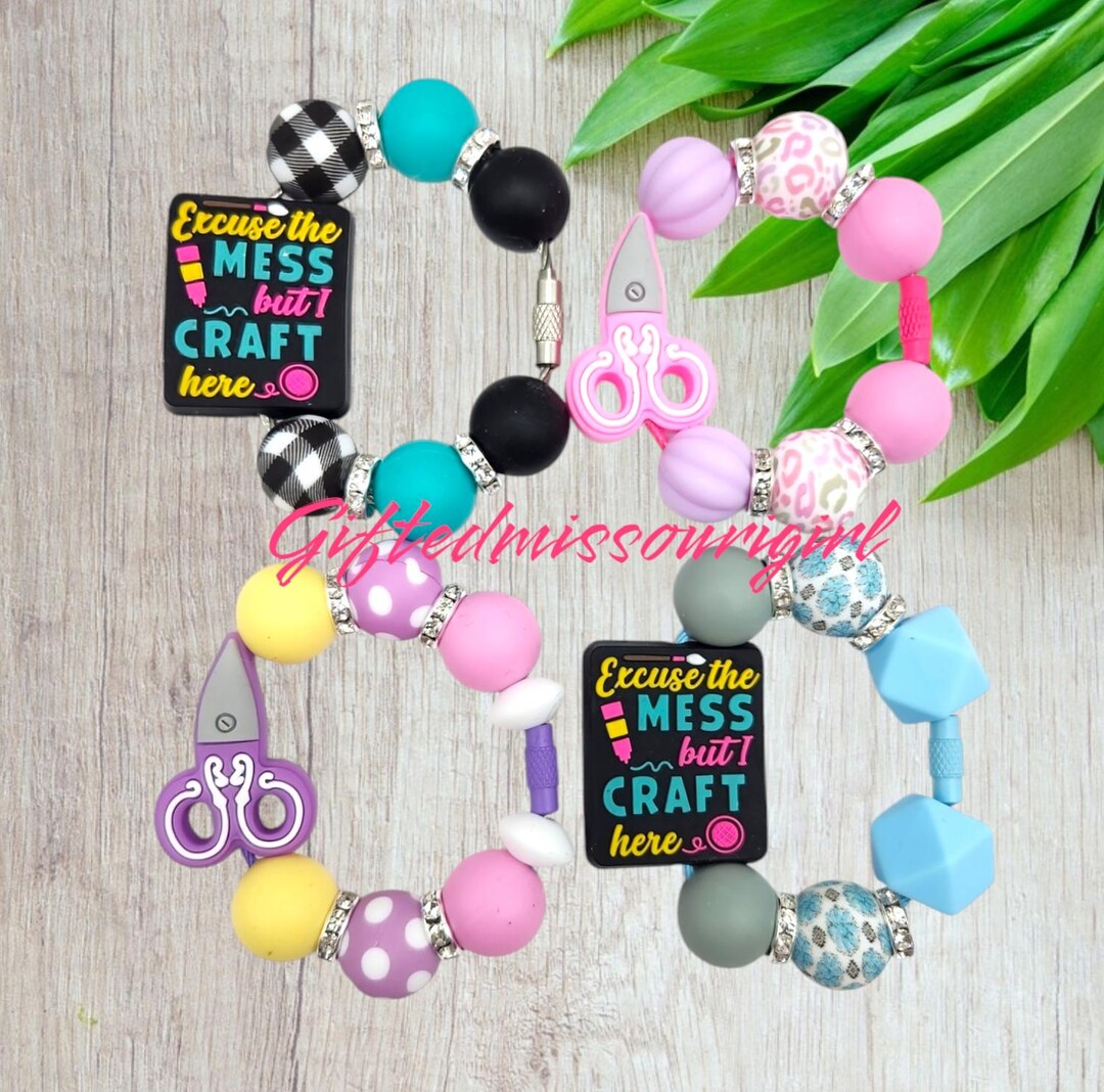 Crafter Themed Cup Charm // Crafts // Scissors // Cup Charm //cup ...