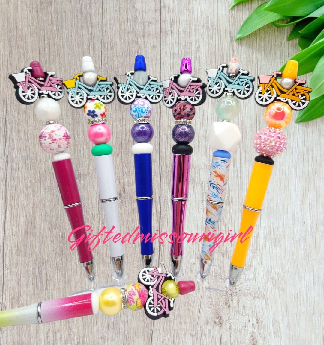 LAST CHANCE Bicycle Pen // Bike // Beaded Pen // Many Options // Pen ...