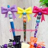 Cute Coloerful Bows Beaded Pens Unique Pens Gift for Her - Etsy
