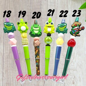 Frog Ink Pen // Beaded Pen // Many Options // Pen Gift Set // Ready to ...