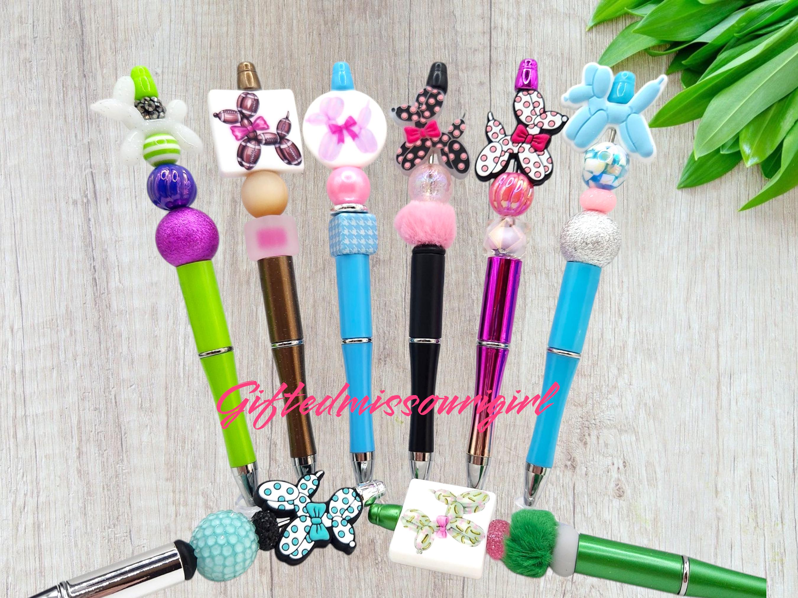Balloon Animal Dog Ink Pen // Beaded Pen // Many Options // Ready to ...