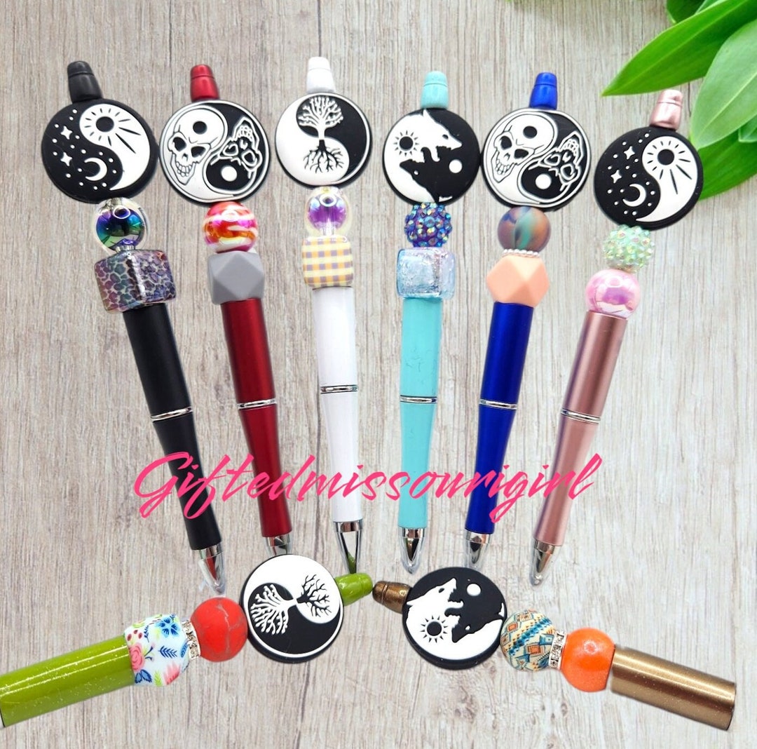 CLOSE OUT Ying Yang Ink Pen // Wolf // Sun // Moon // Tree // Skull ...