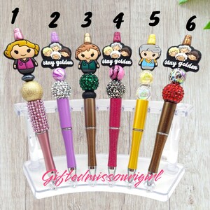 Stay Golden // Beaded Pen // Key Chain // Pen Gift Set // Ready to Ship ...