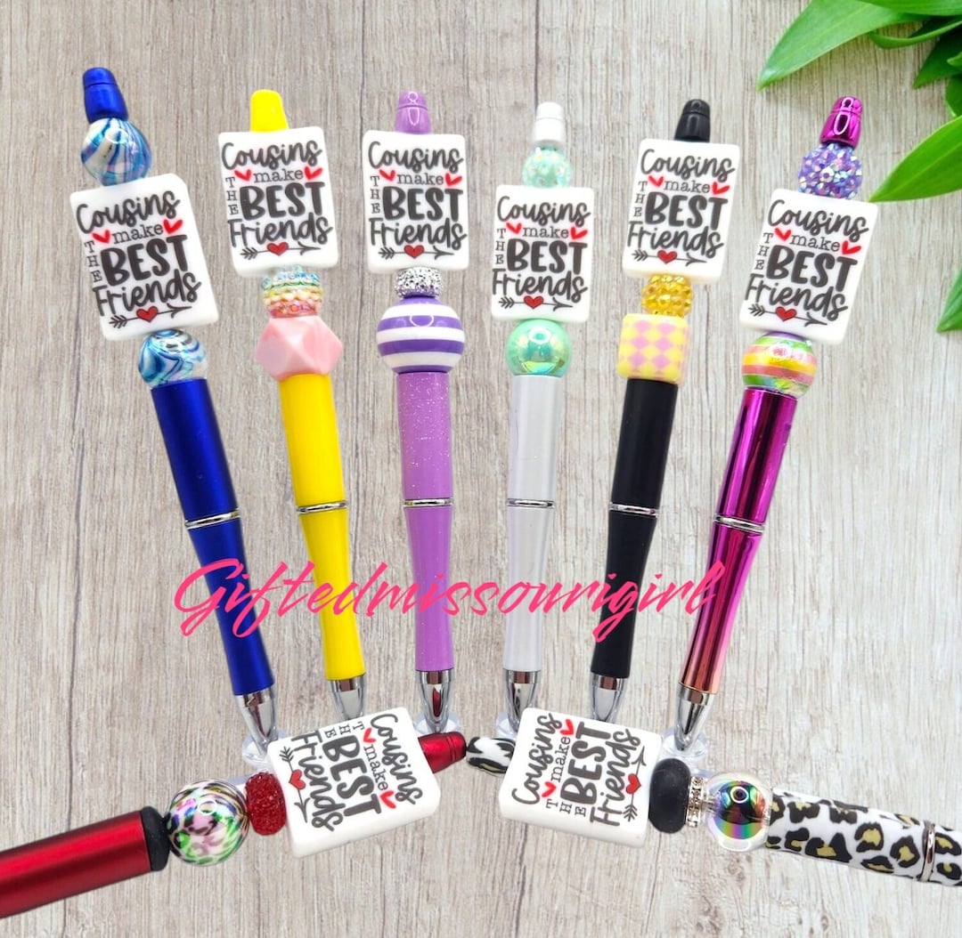 Cousins Make the Best Friends Ink Pen // Beaded Ink Pen // Pen Gift Set ...