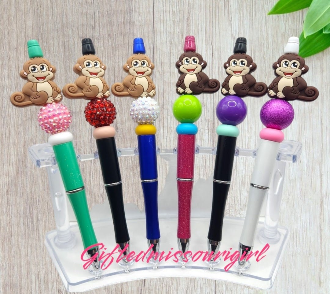 LAST CHANCE Monkey Pen // Beaded Pen // Many Options // Pen Gift Set ...