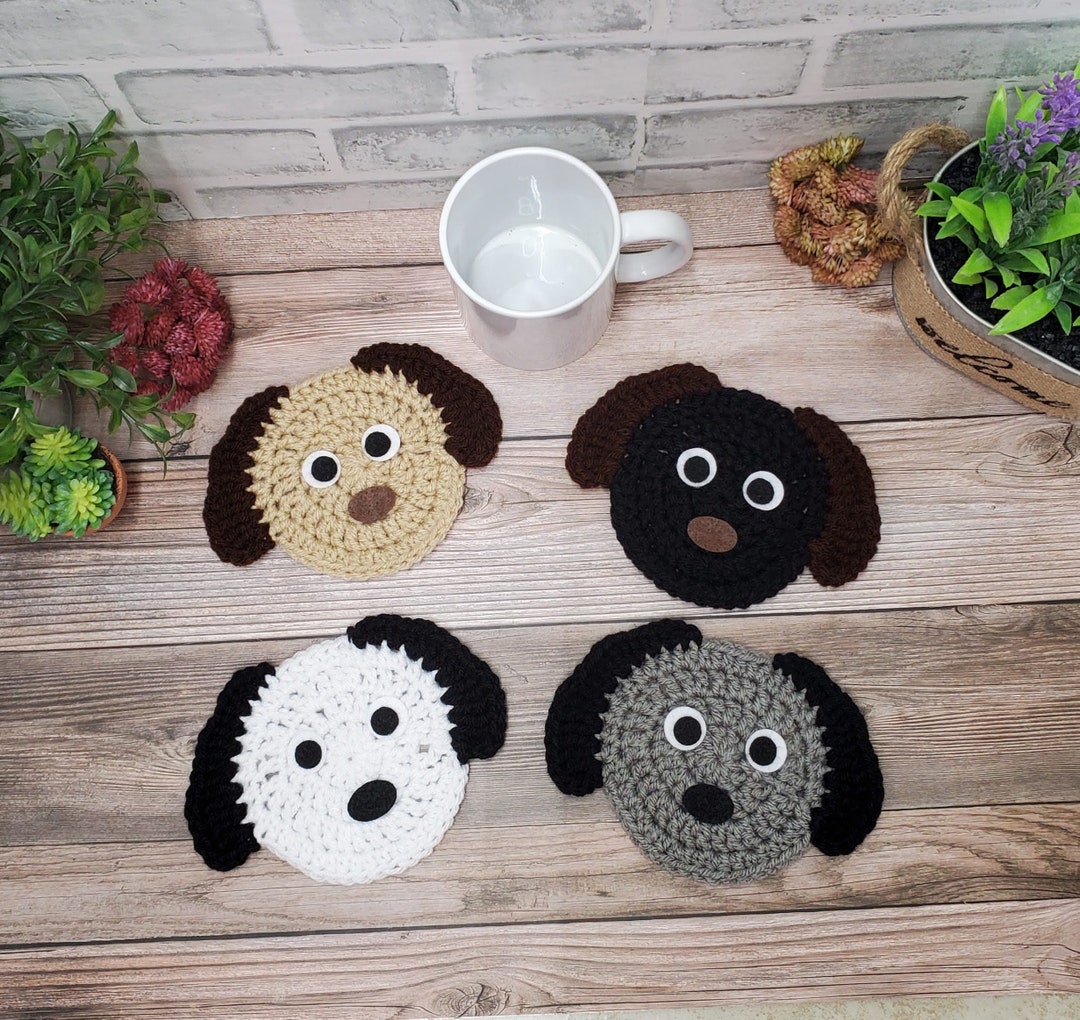 Dog Coasters // Set of 2 or 4 // Multi Color Set - Etsy