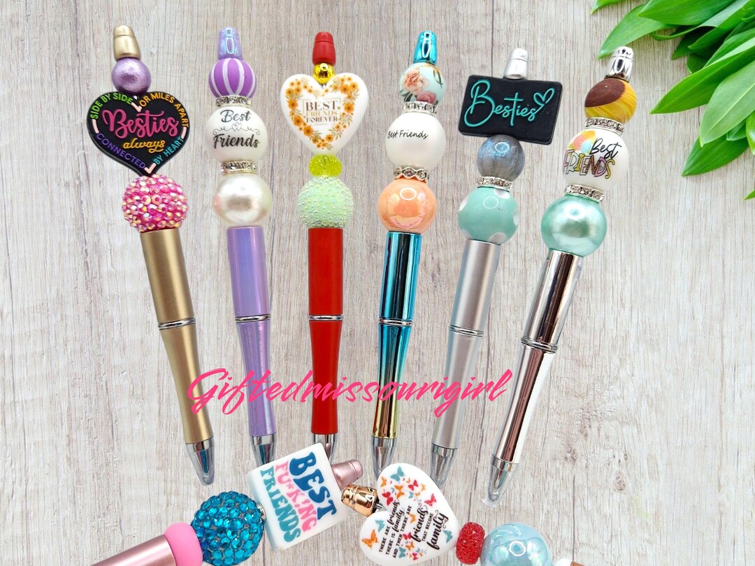 Best Friends Pen // BFF Pens // Bestie // Beaded Pen // Many Options ...