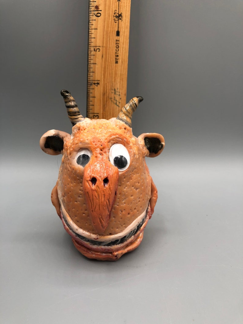 Puff Billed Wobbleompus - Titus - OOAK Polymer Clay Sculpture - Etsy