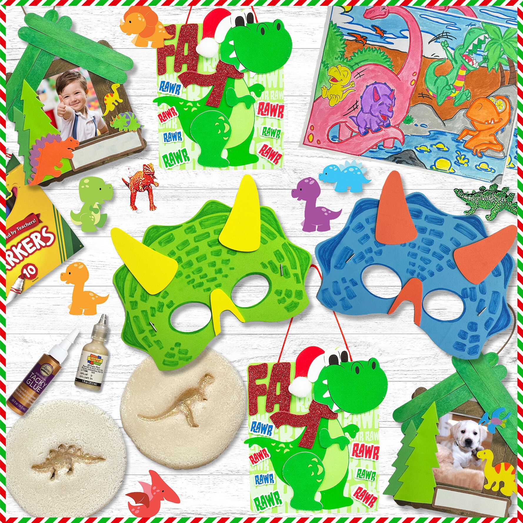 Dinosaur DIY Crafts Box the Kids Craft DIY Box the Land of - Etsy