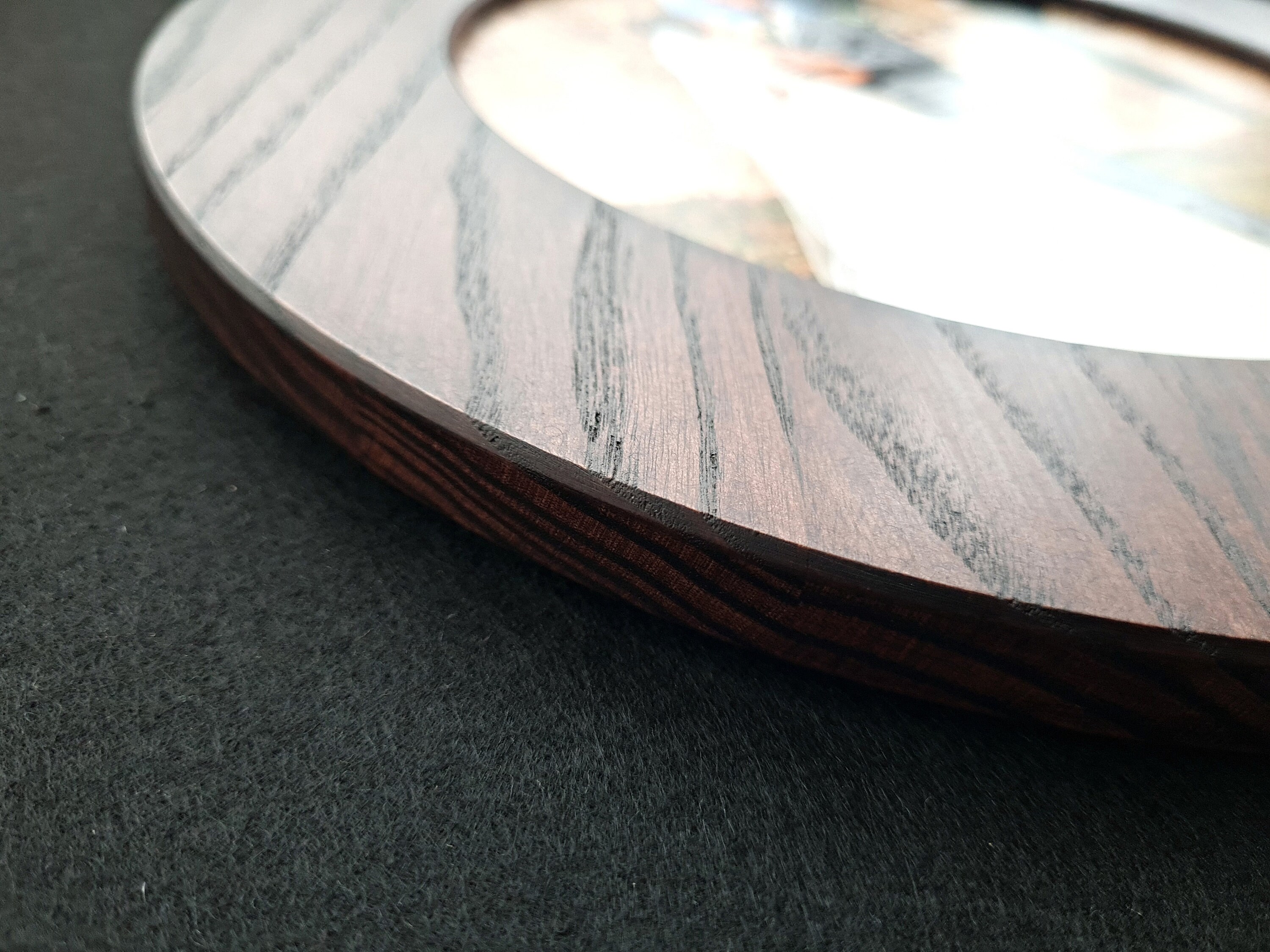 Modern Round Frame Wooden Frame Round Frame Round Photo | Etsy