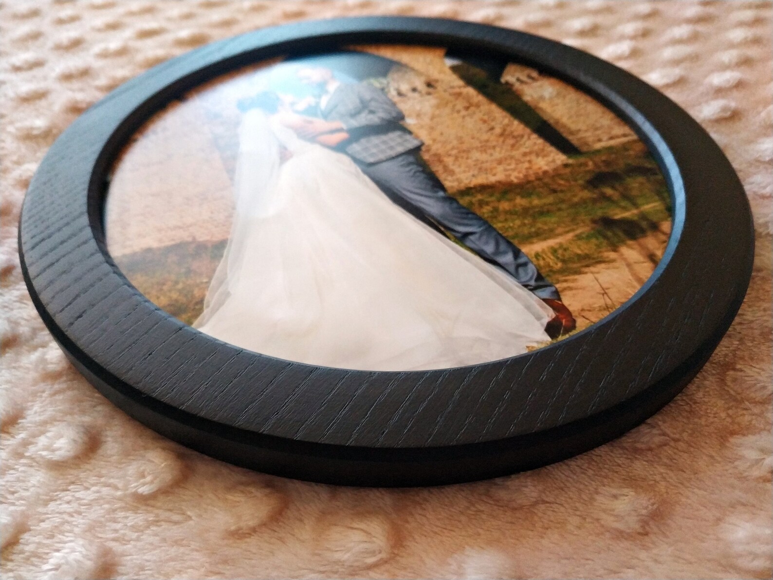 Black Round Frame, Wooden Frame, Modern Round Frame, Round Photo Frame ...