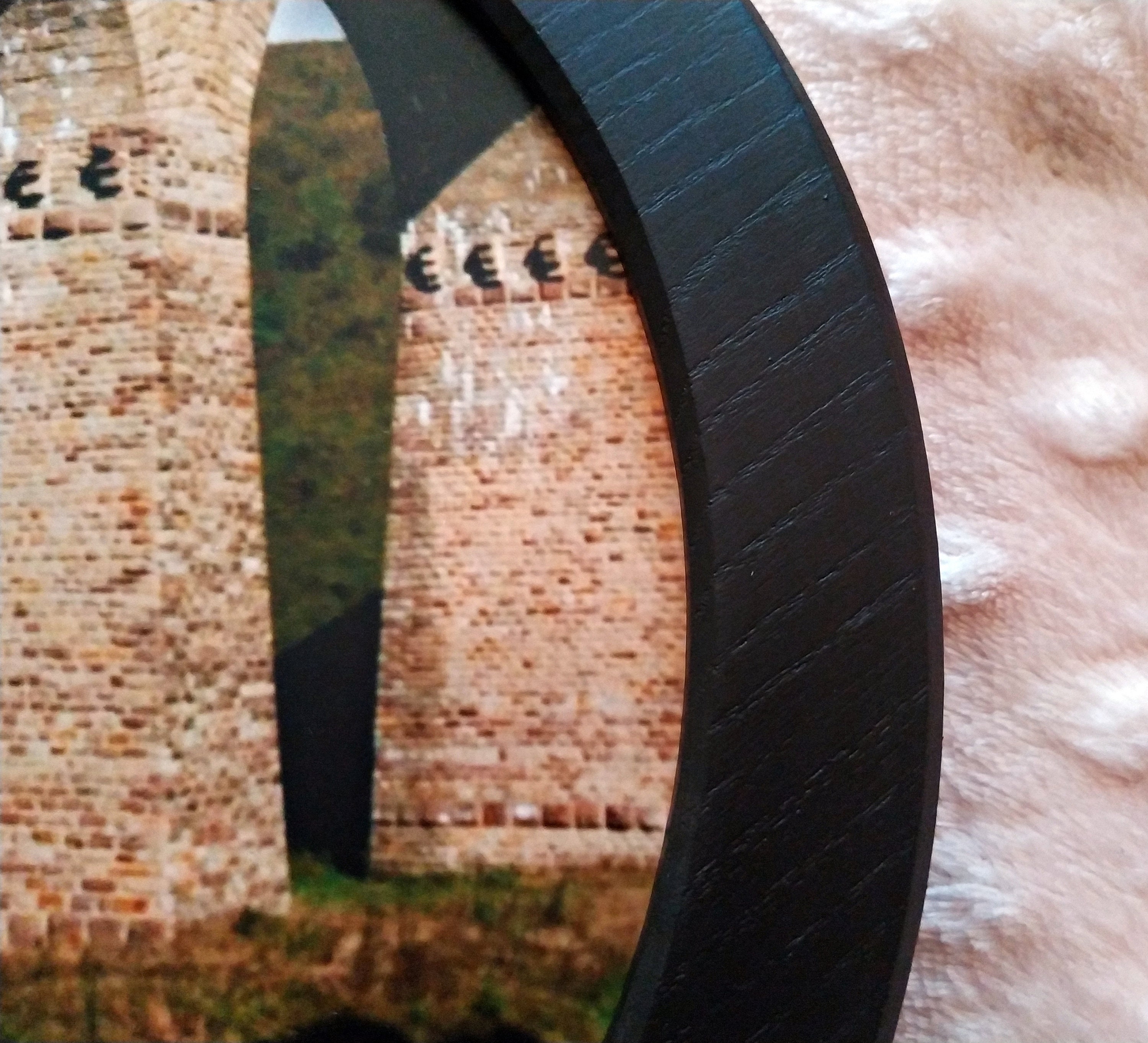 Black Round Frame Wooden Frame Modern Round Frame Round - Etsy