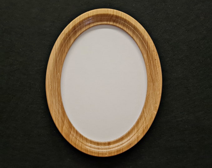 Large Antique Oval Frame 22-inch Wood Victorian Frame Convex Bubble ...