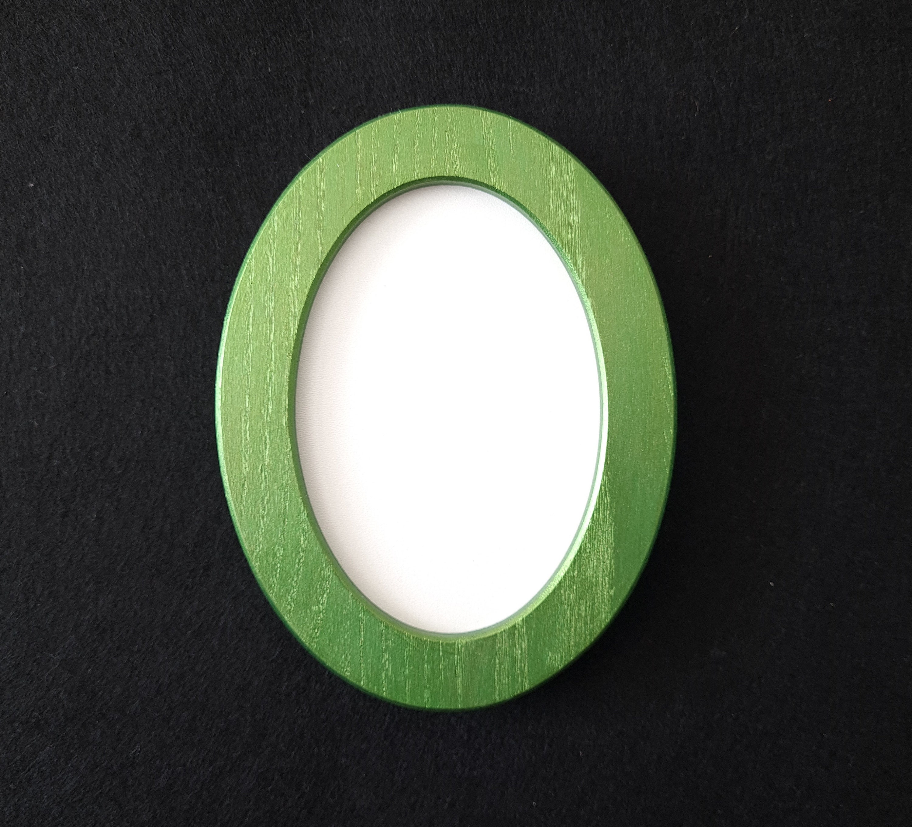 Modern Wooden Colored Oval Frame Oval Photo Frame Many Sizes - Etsy