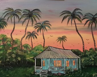 Caribbean Beach Art - Etsy