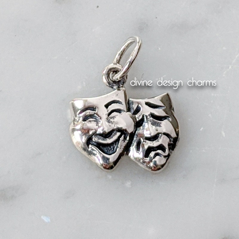 Drama Masks Charm - Etsy