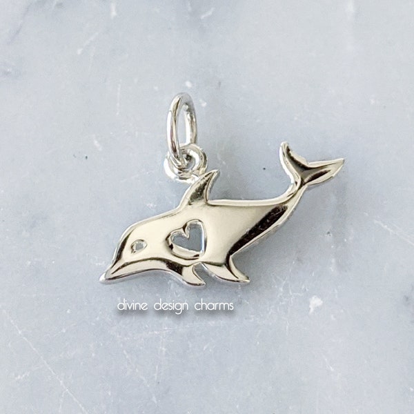 Dolphin Heart - Etsy