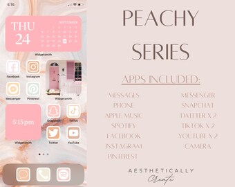Peachy Ios App Icon - Etsy