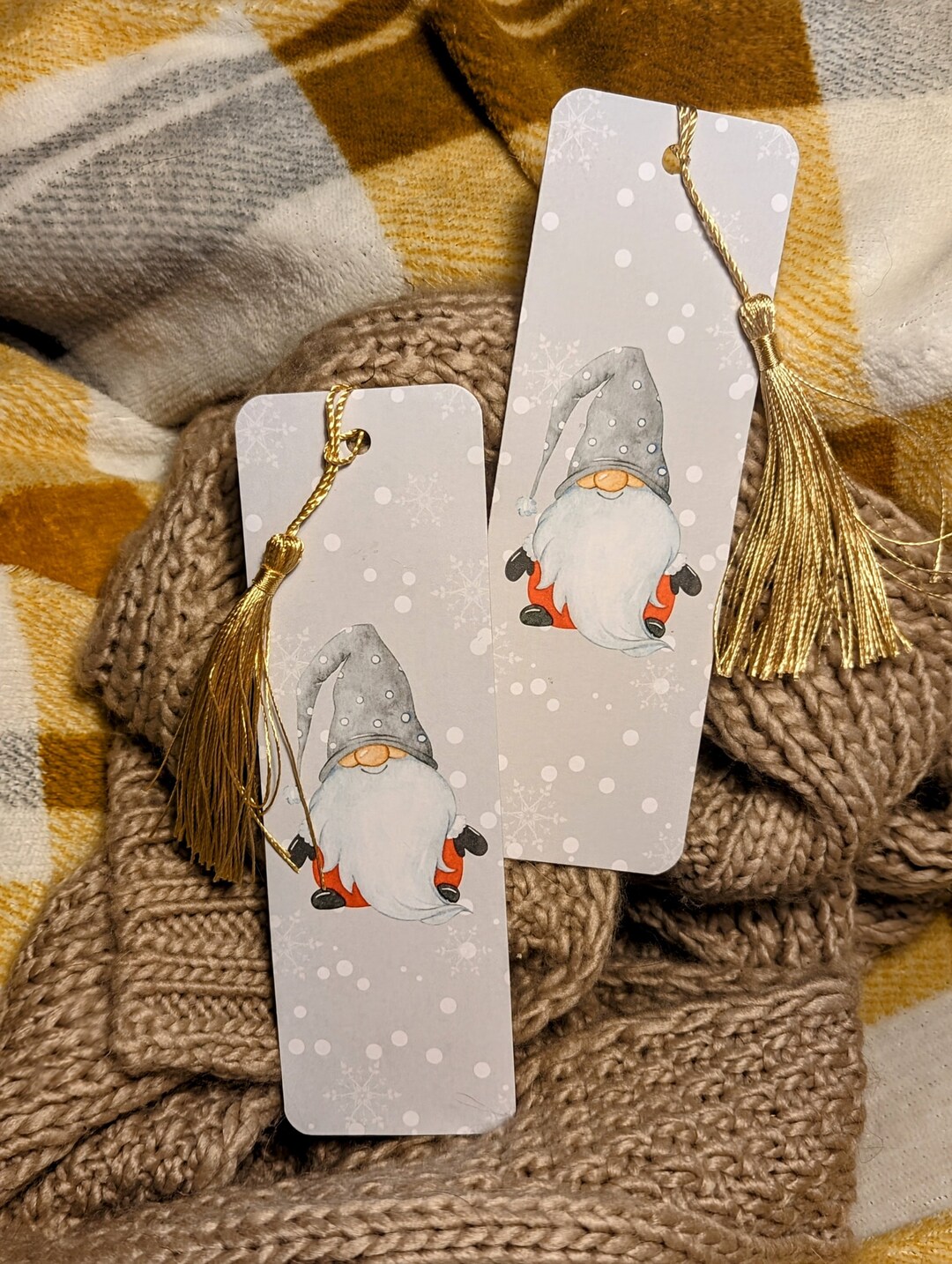Winter Gnome Bookmark - Etsy