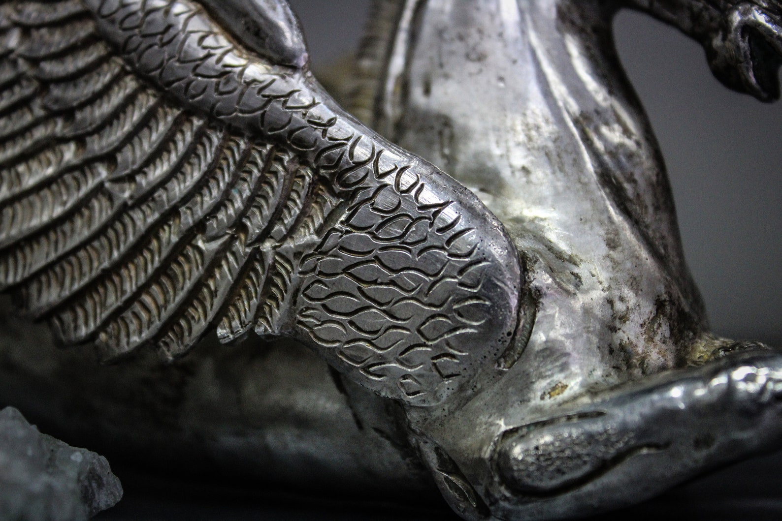 Silver Rhyton of Flying Horse, Silver Horse Art Statue, Ancient Art ...