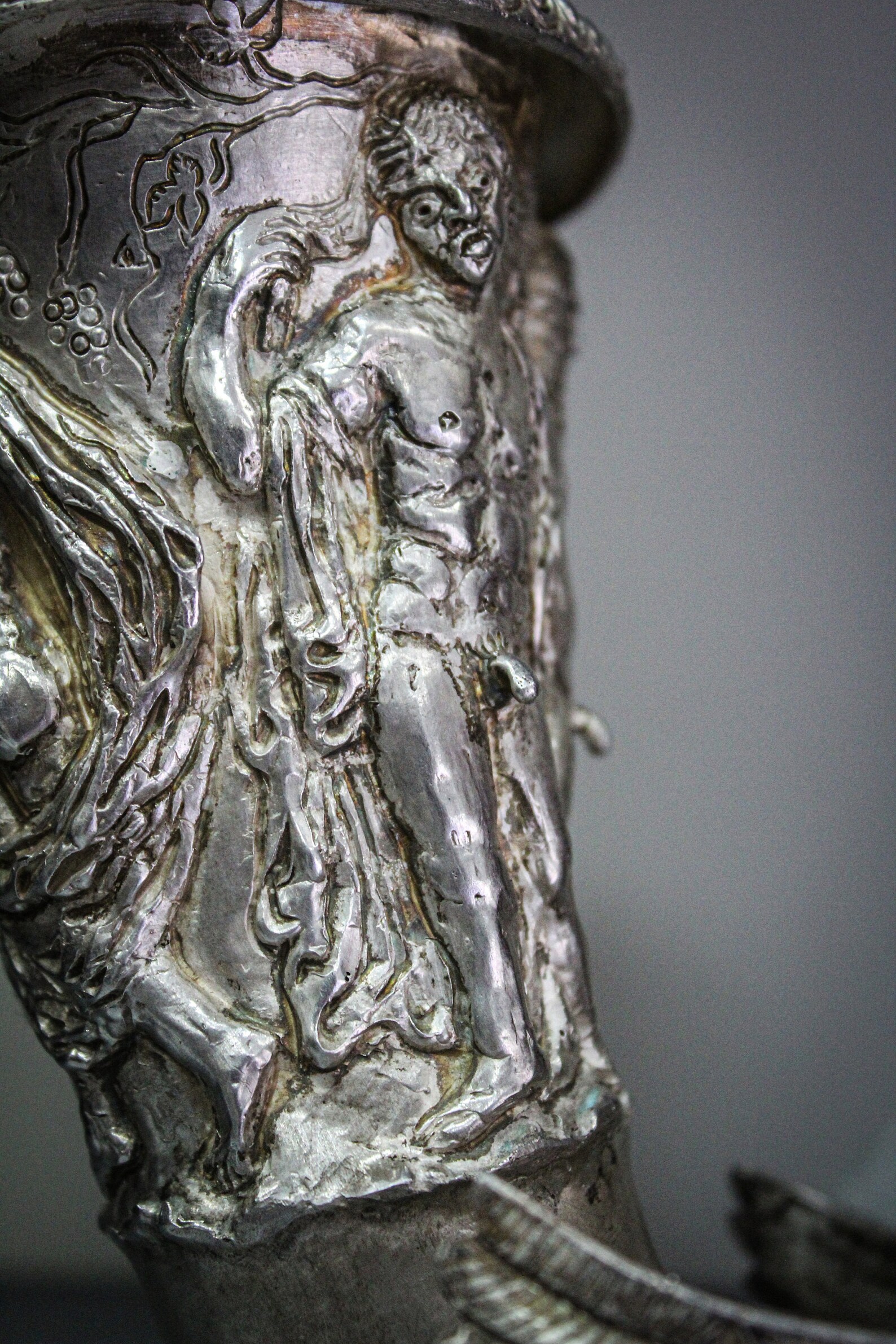 Silver Rhyton of Flying Horse, Silver Horse Art Statue, Ancient Art ...