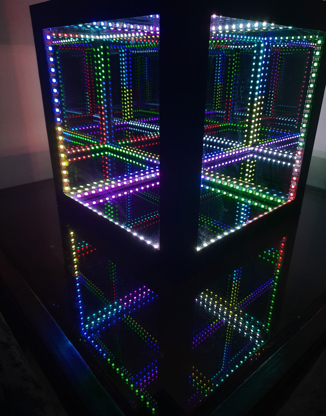 Hypercube Infinity 3d Led Cube LED Cube avec Music Sync | Etsy