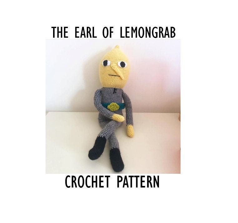 The Earl of Lemongrab Crochet Amigurumi Pattern - Etsy