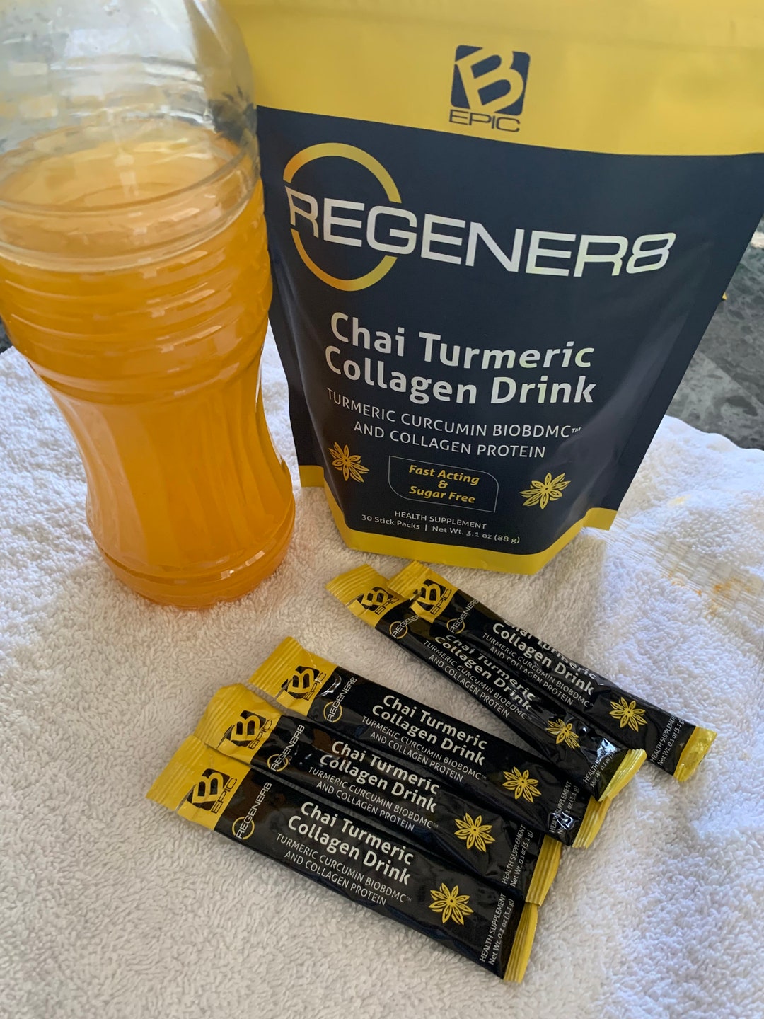 Regener8 turmeric Curcumin Collagen Drink - Etsy